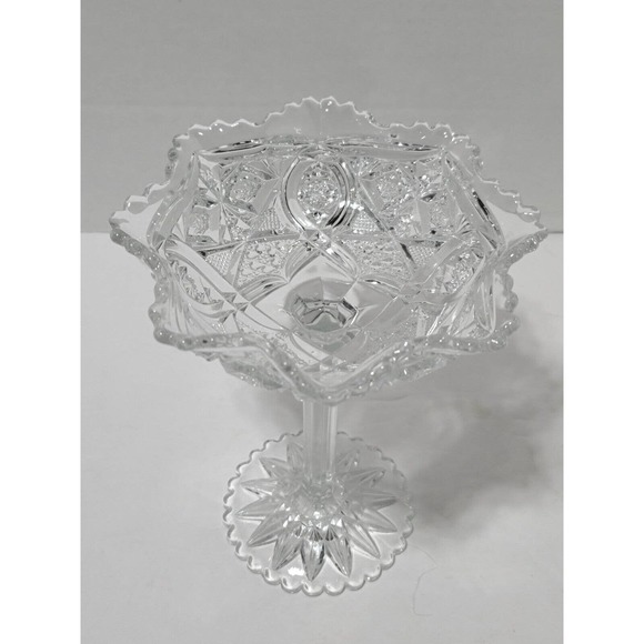 Unmarked | Dining | Eapg Bryce Higbee Pedestal Compote New Martinsville ...